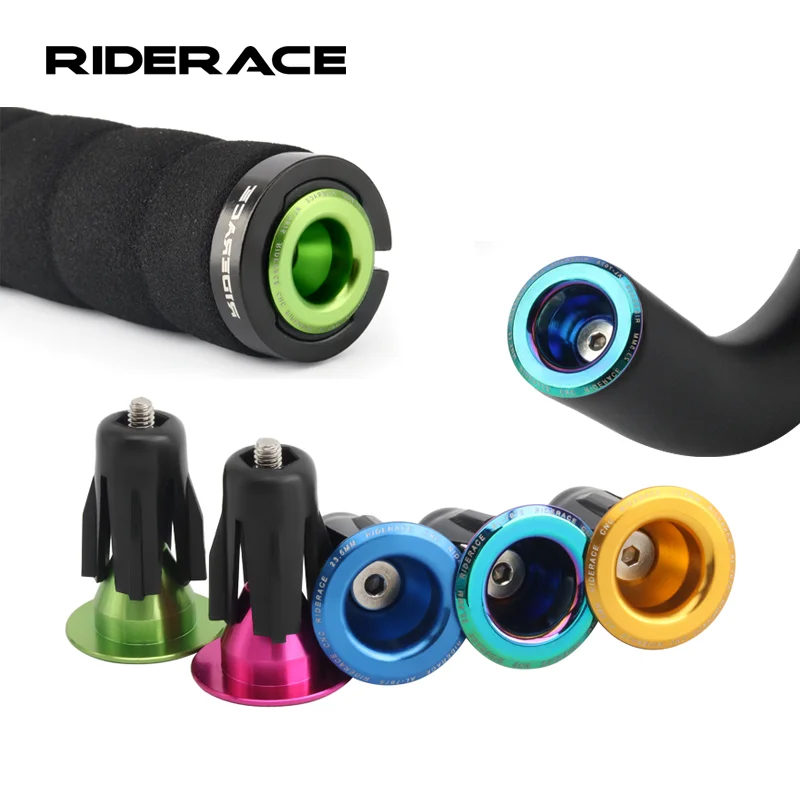10 Colors Bicycle Grip Handlebar End Plugs Aluminum Alloy Handle Bar ...