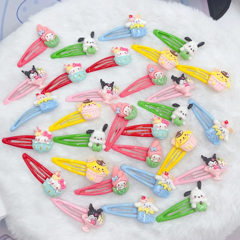 1-5pcs-Kawaii-Sanrio-Hello-Kitty-BB-Clip-Kuromi-My-Melody-Kids-Girls ...