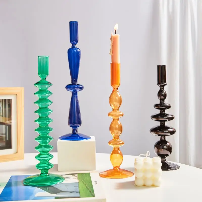 Floriddle-European-Candle-Holder-Glass-Candlestick-Home-Decoration ...