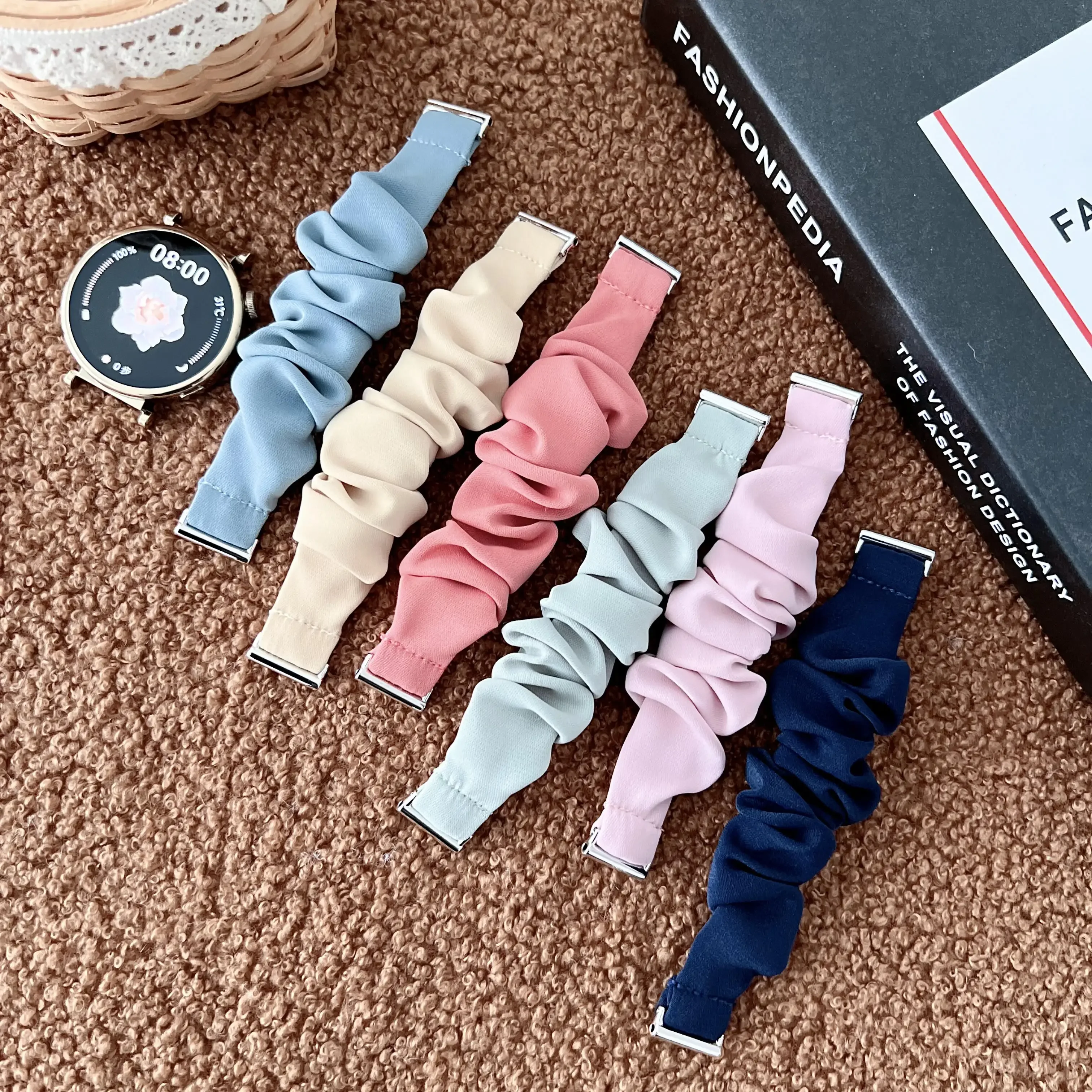 1pc 18mm 20mm 22mm Stretch Fabric Leisure Watch Band for Samsung ...