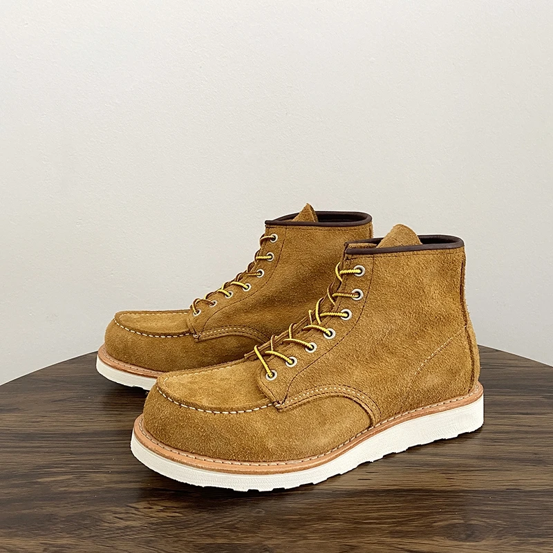New Goodyear-welted 875 Vintage Genuine Leather Men Ankle Boots Top ...