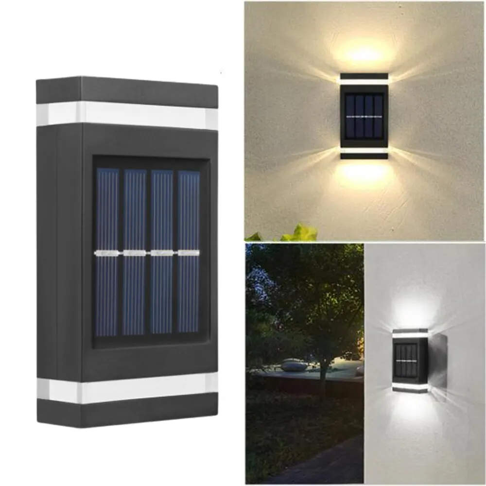 Solar-Wall-Lamp-Outdoor-Waterproof-Solar-Powered-Light-UP-and-Down ...
