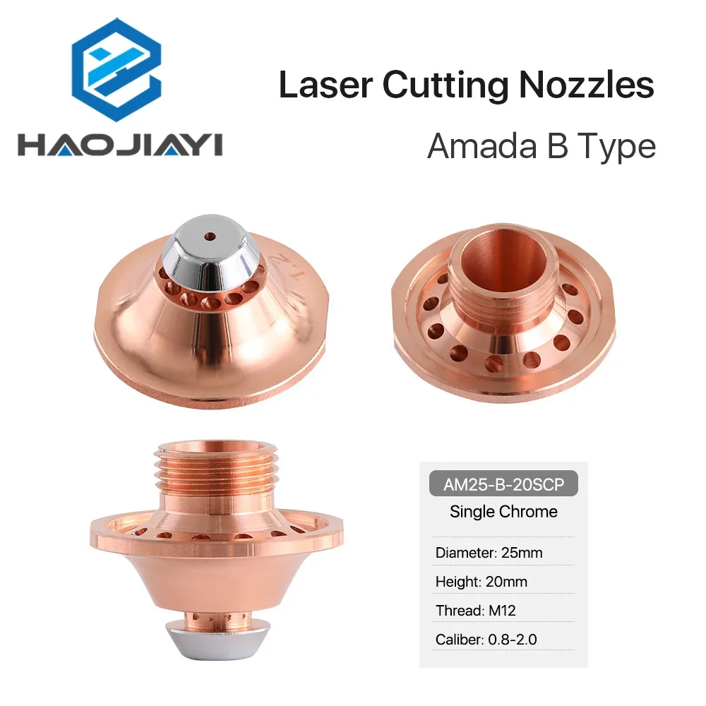 Laser-Cutting-Nozzle-Amada-B-Type-D25-H20-M12-Single-Double-Chrome ...