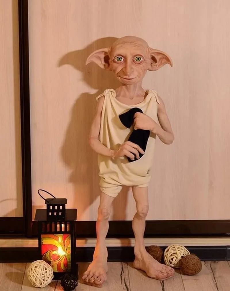 Estatua-de-elfo-de-Halloween-figura-de-escultura-de-duende-de-Dobby ...