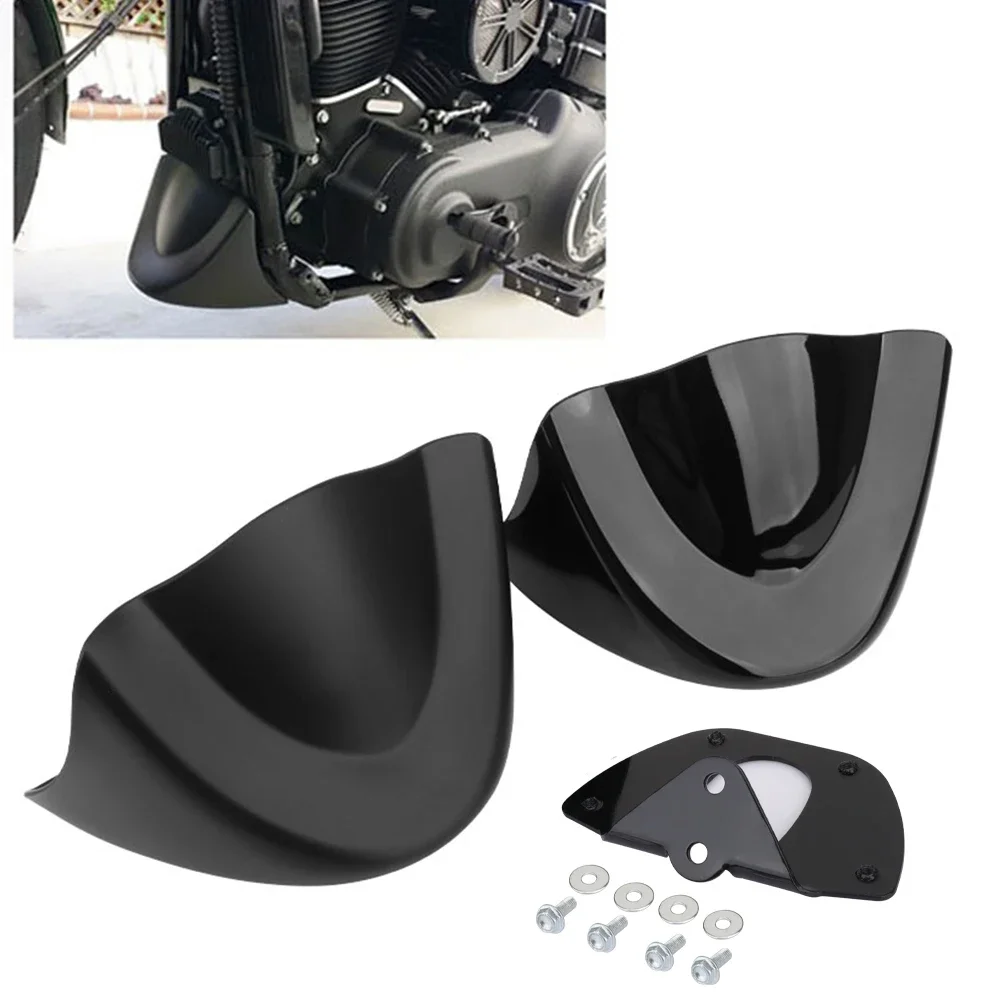 Front Chin Spoiler Lower Air Dam Fairing Cover Black Motorcycle Parts ...