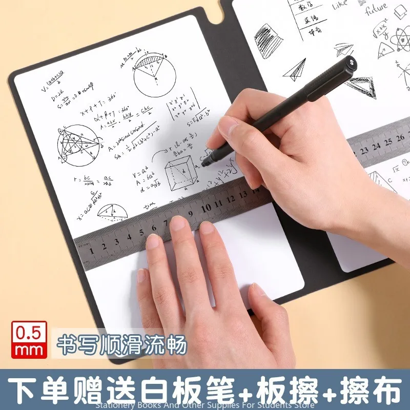 Erasable-Whiteboard-Notebook-A5-Leather-Small-Portable-Draft-Notebook ...