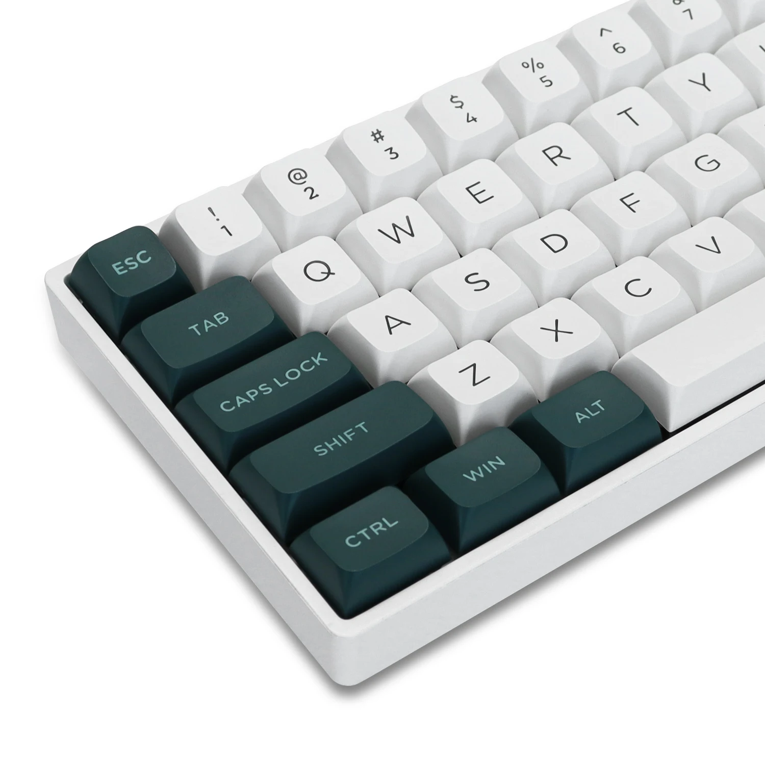 189-Key-PBT-Keycap-Double-shot-Green-White-ISA-Keycaps-Kit-Backlit-Key ...