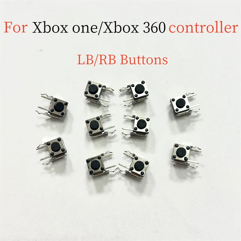 50pcs Original New RB / LB Bumper Button Tactile Micro Switch Black ...