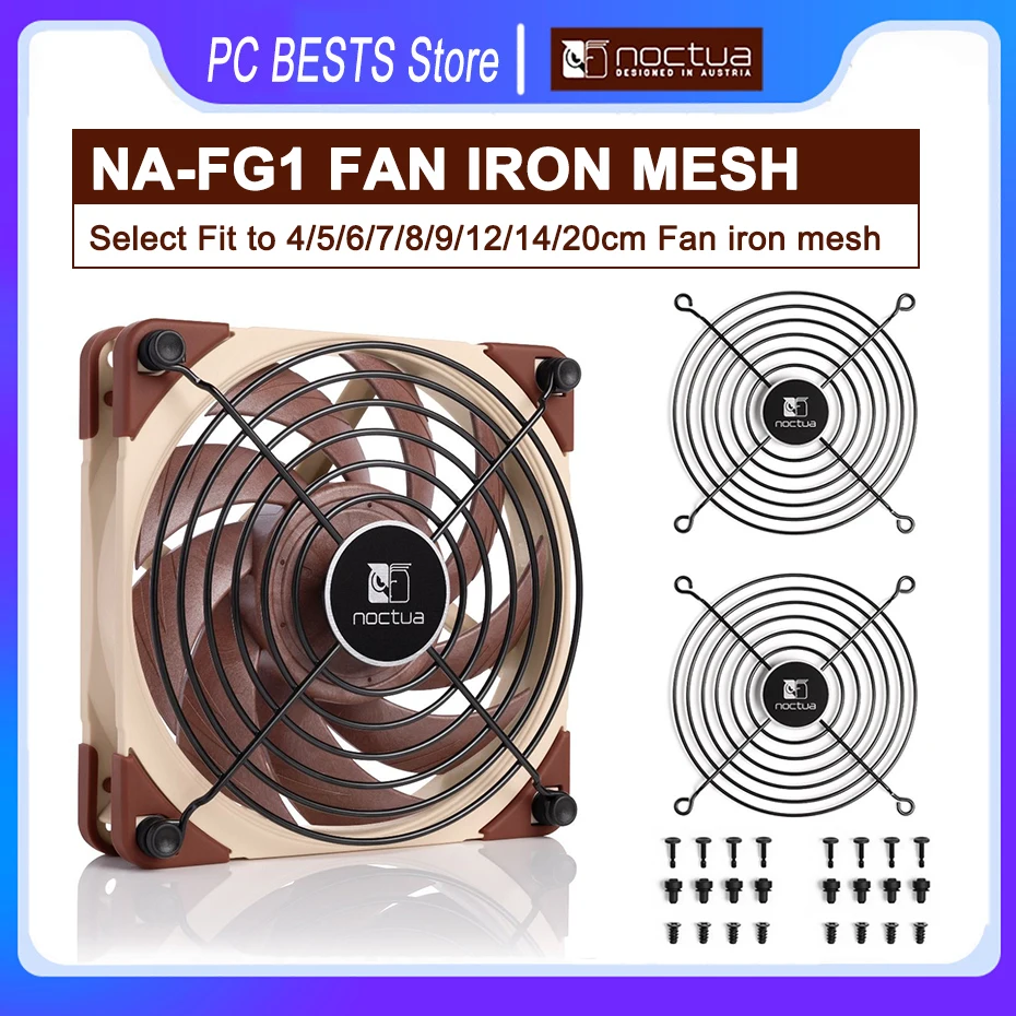 Noctua-NA-FG1-Fan-Iron-Mesh-40-60-80-90-120mm-Fan-Iron-Network-Reducing ...