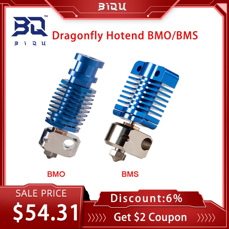 Dragonfly BMO BMS Hotend All Metal Blue Extrusion Head Heatbreak for ...