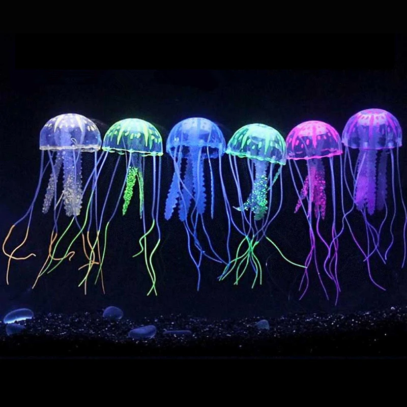 Artificial-Swim-Luminous-Jellyfish-Aquarium-Decoration-Fish-Tank ...