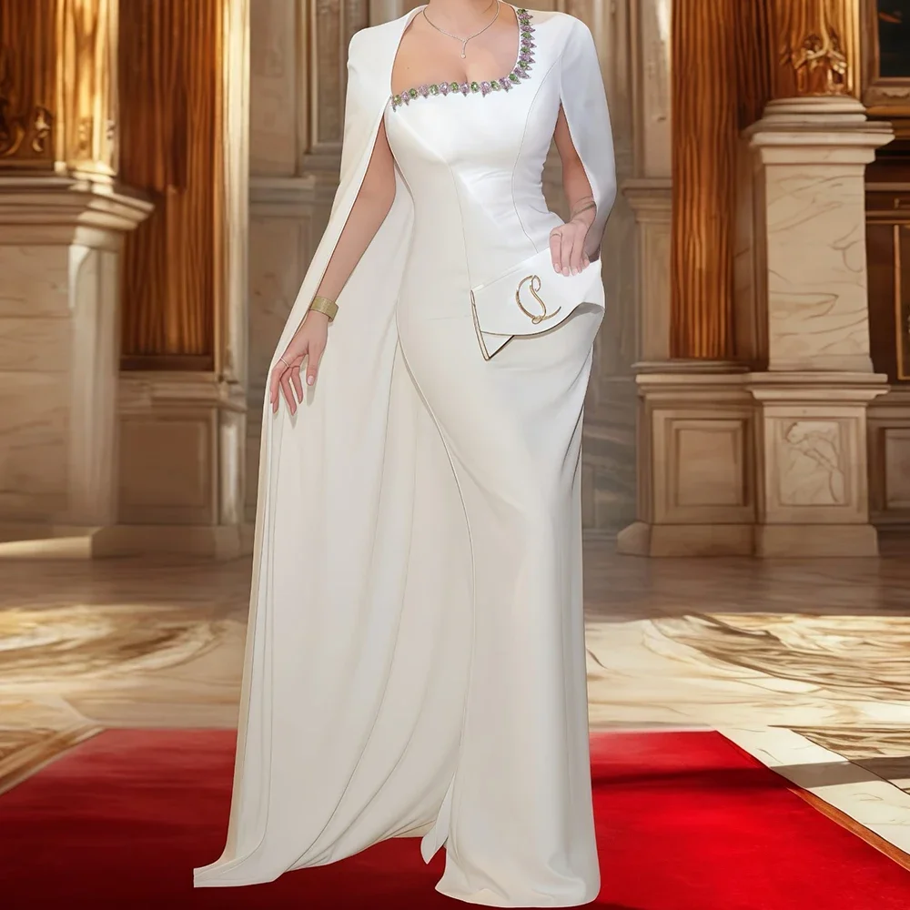 Customized A-line Evening Dresses Floor-length V-neck Sleeveless Prom ...