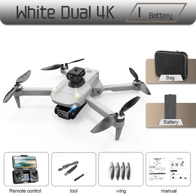 K998プロフェッショナルGPSドローン,4K,6k,デュアル,周波数,光フローポジショニング,ブラシレスrc