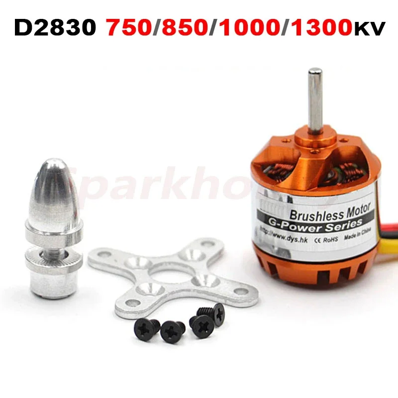 D2830-2830-750KV-850KV-1000KV-1300KV-2-4S-Lipo-Brushless-Motor-3-175mm ...