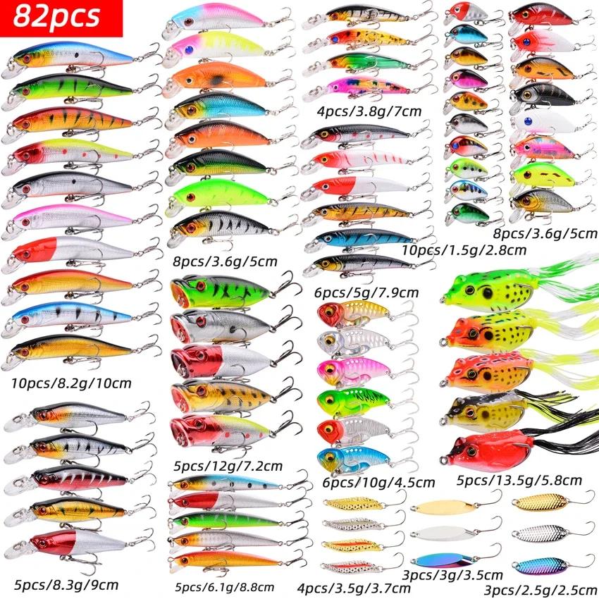 Fishing-Lures-Kit-Crankbait-Tackle-Hard-Bait-Set-Minnow-Popper-VIB ...