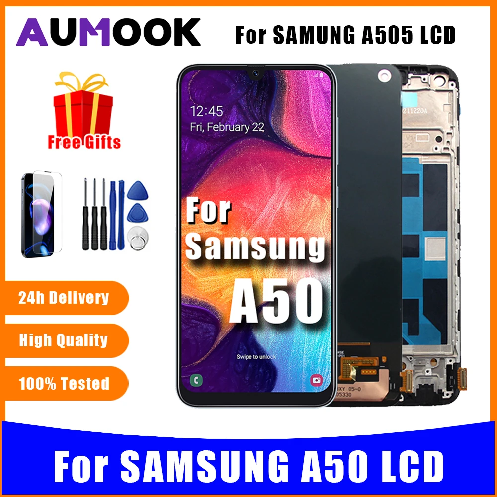 AMOLED-For-Samsung-Galaxy-A50-LCD-SM-A505FN-DS-A505F-DS-A505-LCD ...