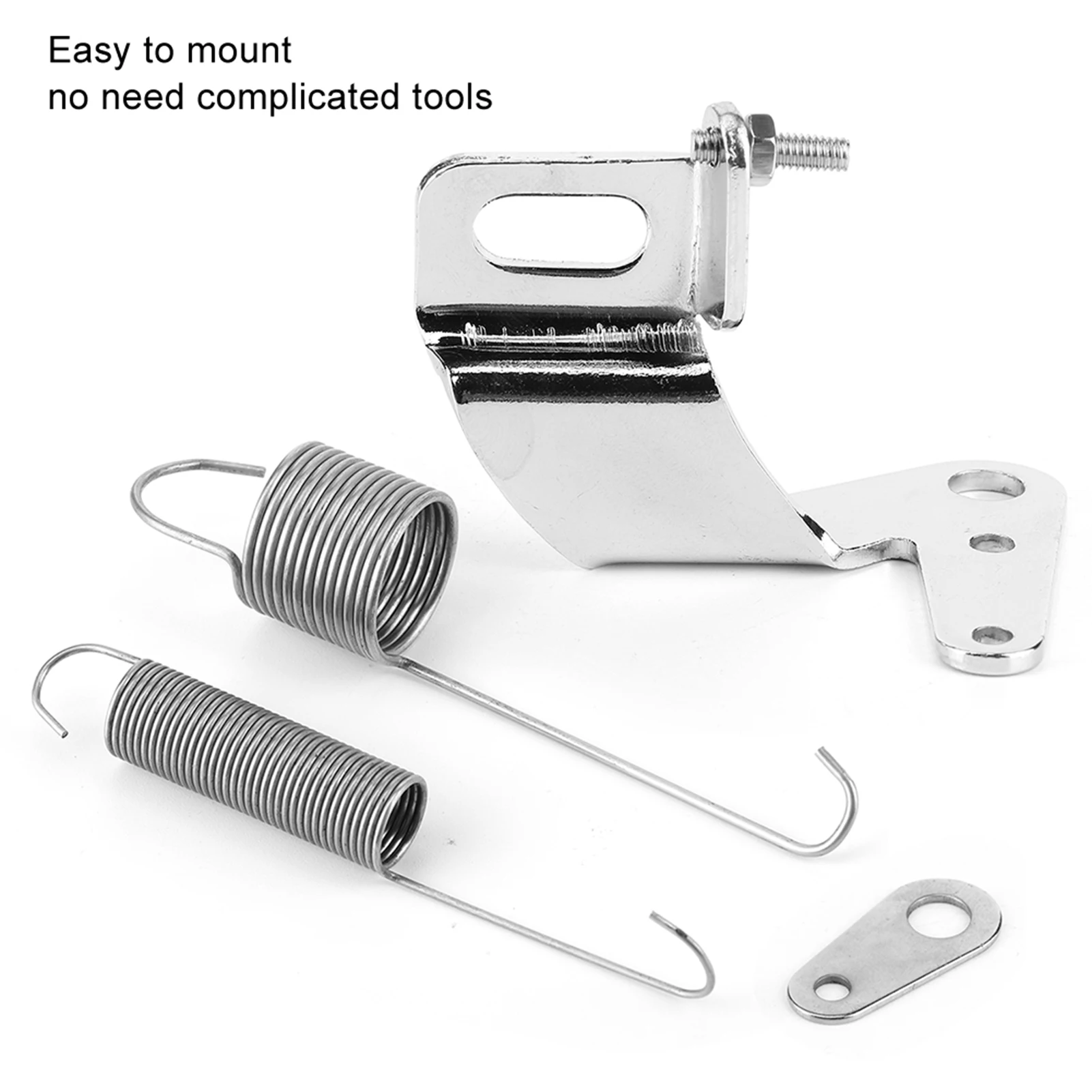 Car-Carburetor-Throttle-Cable-Bracket-with-Return-Spring-Set-Stainless ...