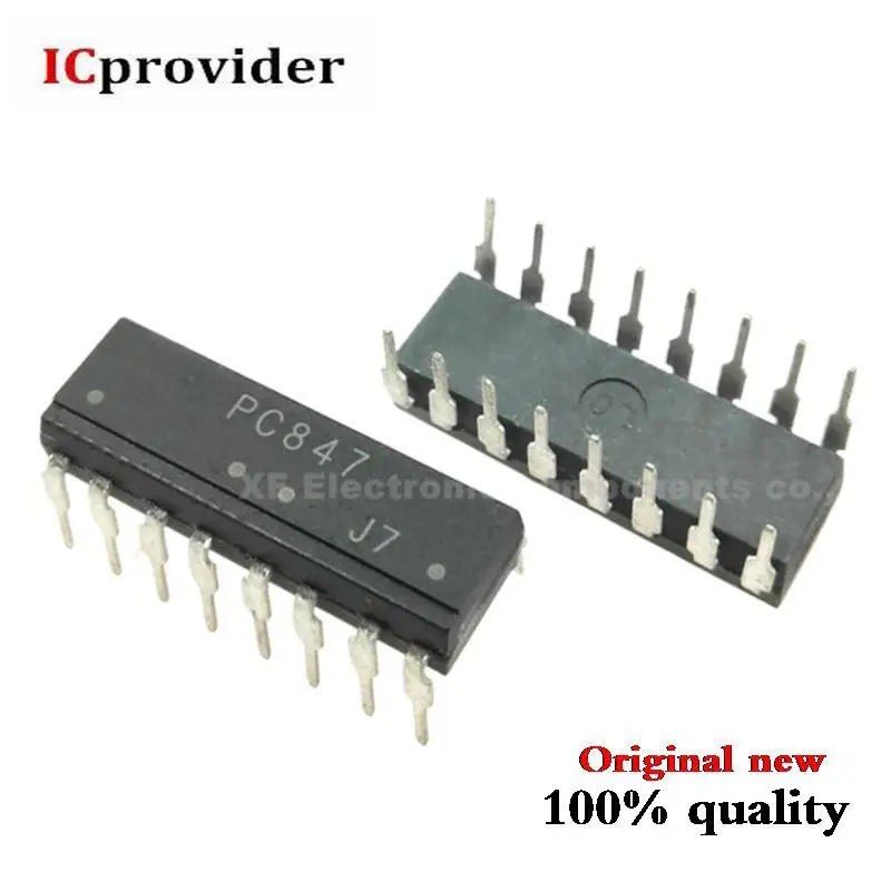 10PCS PC847 DIP optocoupler four PC817 PC817 4 DIP16|Integrated ...