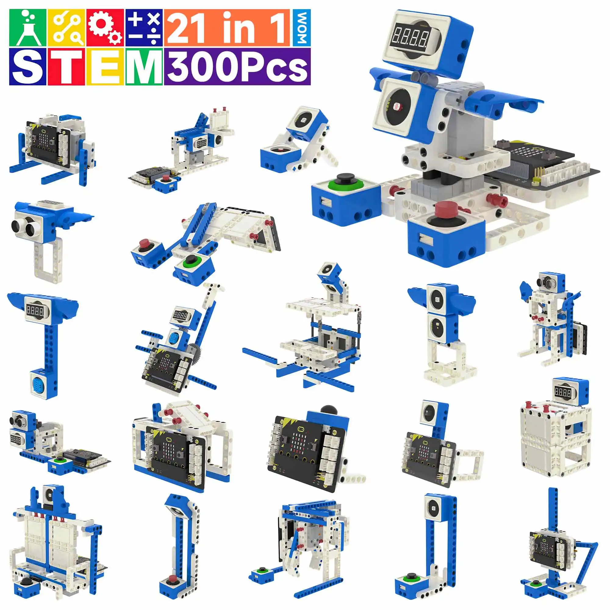 21-in-1-Microbit-Robotics-Kit-DIY-Assembled-Electronic-Sensor-Kit ...