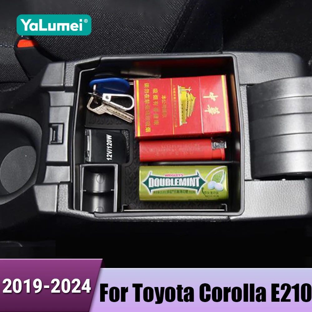 Car Center Console Armrest Storage Box Organizer Tray For Toyota ...