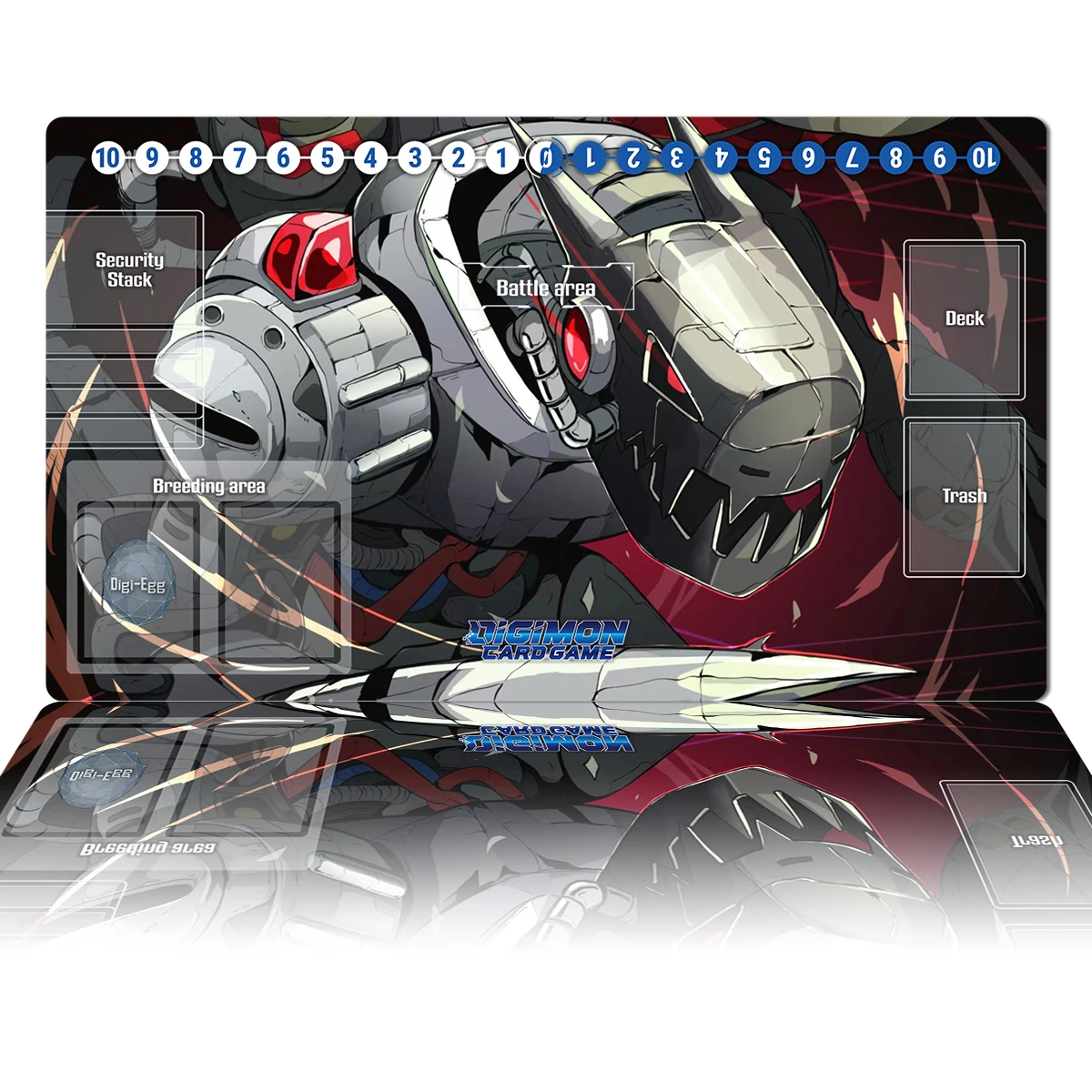 Digimon Playmat Machinedramon Mat TCG CCG Card Game Board Game Mat ...