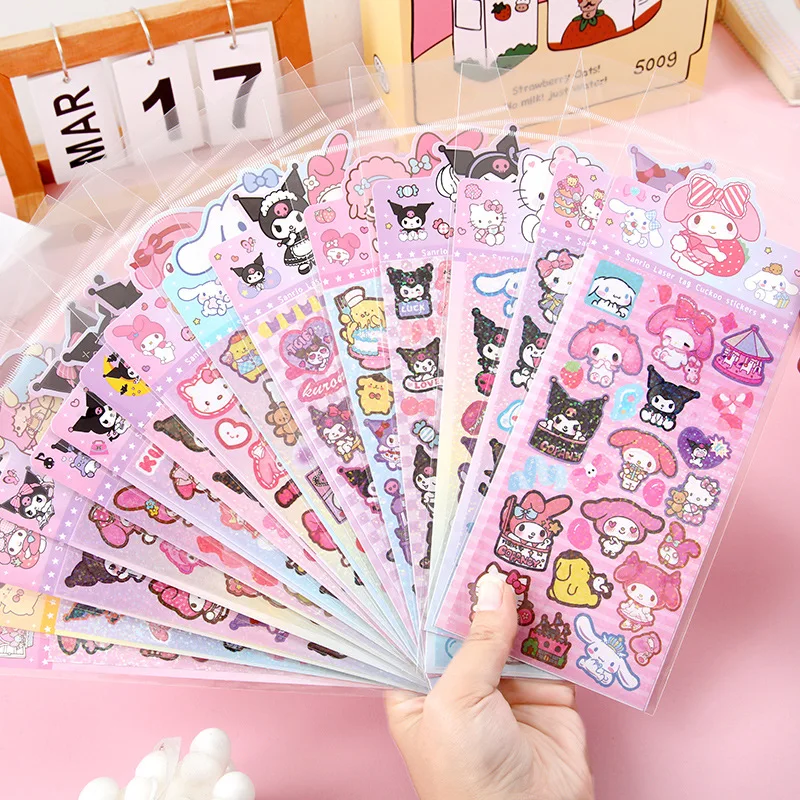Sanrio Laser Goo Card Stickers Pacha Dog Kulomi Girls Stationery ...