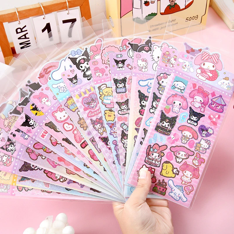 Sanrio Laser Goo Card Stickers Pacha Dog Kulomi Girls Stationery ...