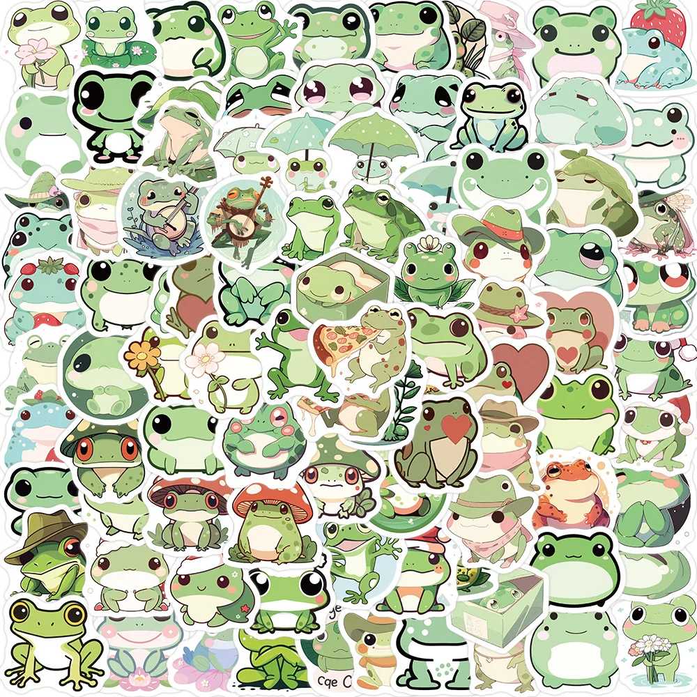 10-30-50-100PCS-Cartoon-Frog-Stickers-Classic-Toy-Decals-DIY-Laptop ...
