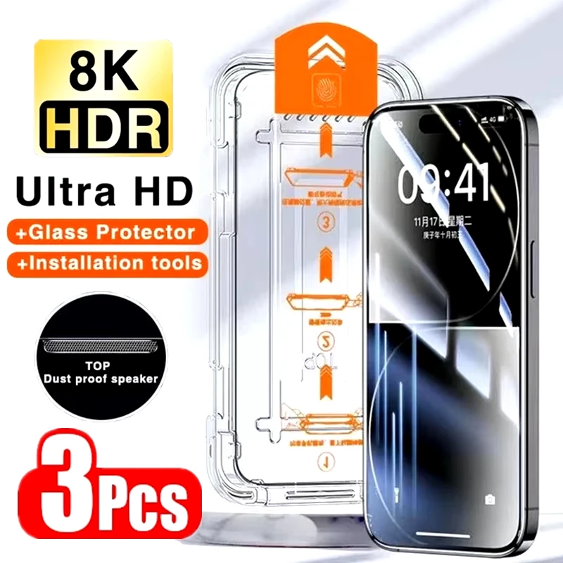 1-3Pcs Coating Install Box HD Screen Protector For Samsung S25 Ultra ...