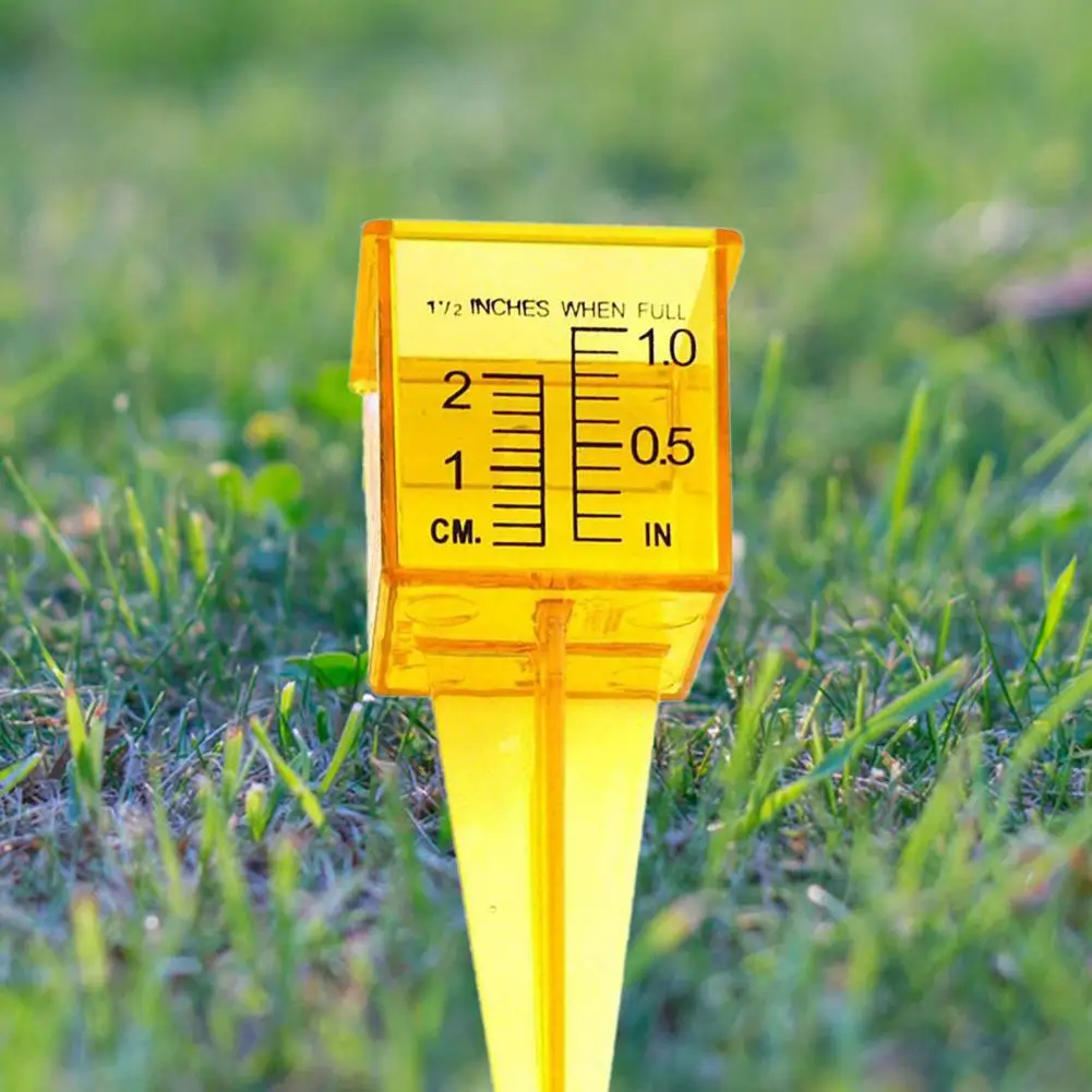 10Pcs-Convenient-Outdoor-Rain-Gauges-Yellow-Color-Garden-Rain-Gauge ...