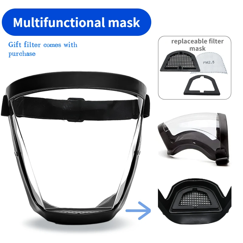 Kitchen Tools Full Face Shield Oil-splash Proof Windproof Mask ...