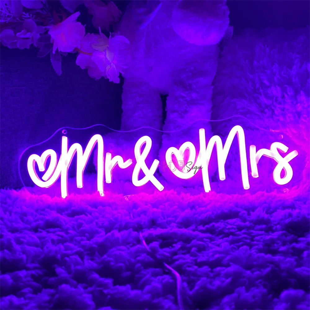 Neon-Led-Sign-Mr-Mrs-Neon-LED-Night-Lights-USB-For-Wedding-Decoration ...