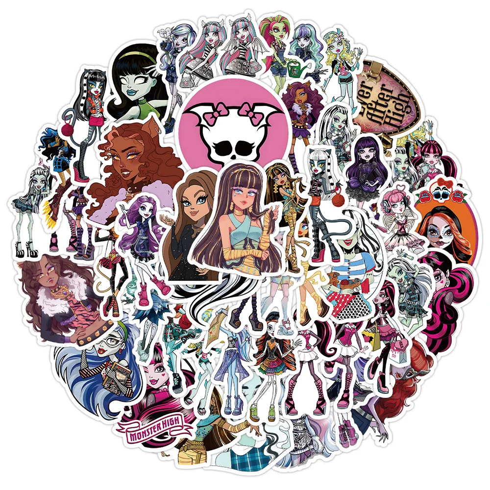 Cartoon-Anime-Monster-High-Stickers-For-Car-Laptop-Phone-Stationery ...