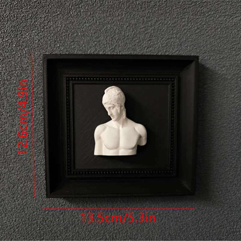 Ares Statue Ancient Greek Mythology Character 3d Statue Wall Art Frame ...
