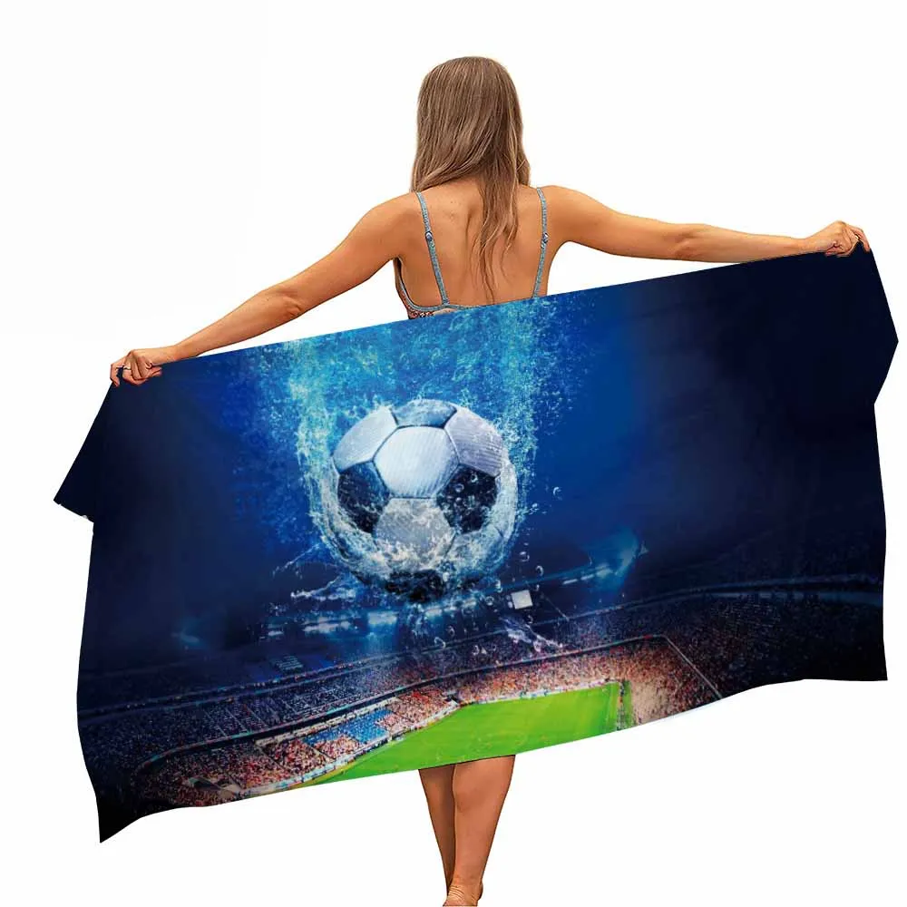 Kids-Blanket-3d-Printed-Basketball-Football-Beach-Towel-Quick-Drying ...