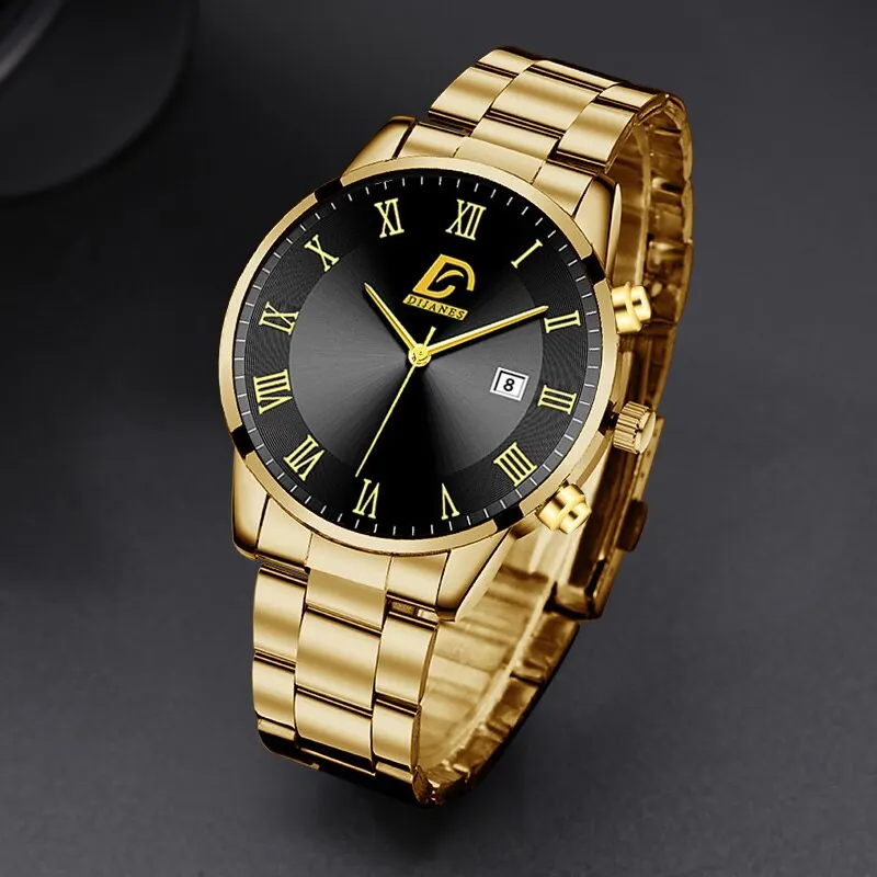 Golden Hand Watch