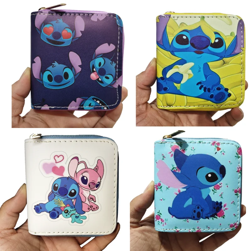 Disney Lilo And Stitch Women's Wallet Cartoon Stitch Short Coin Purse ...