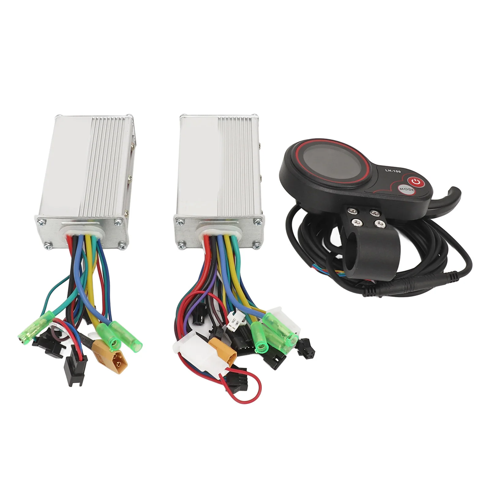 Brushless Motor Controller 24V 36V 48V 500W 25A LH100 LCD Display Dual ...