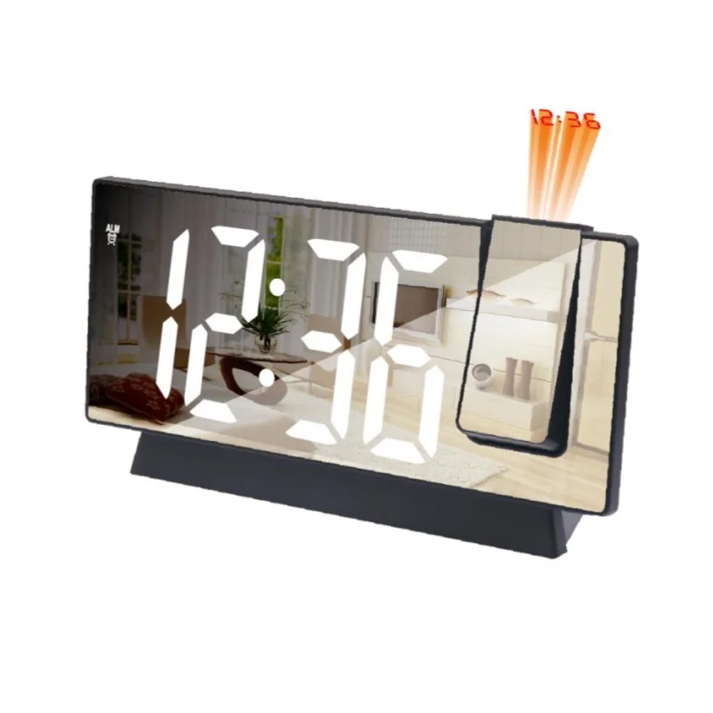 USB-Powered-Projection-Digital-Alarm-Clock-TEMP-Date-Night-Mode-Snooze ...