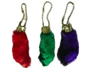 real-rabbit-feet-holy-keychain-charms-good-luck-for-new-life-children ...