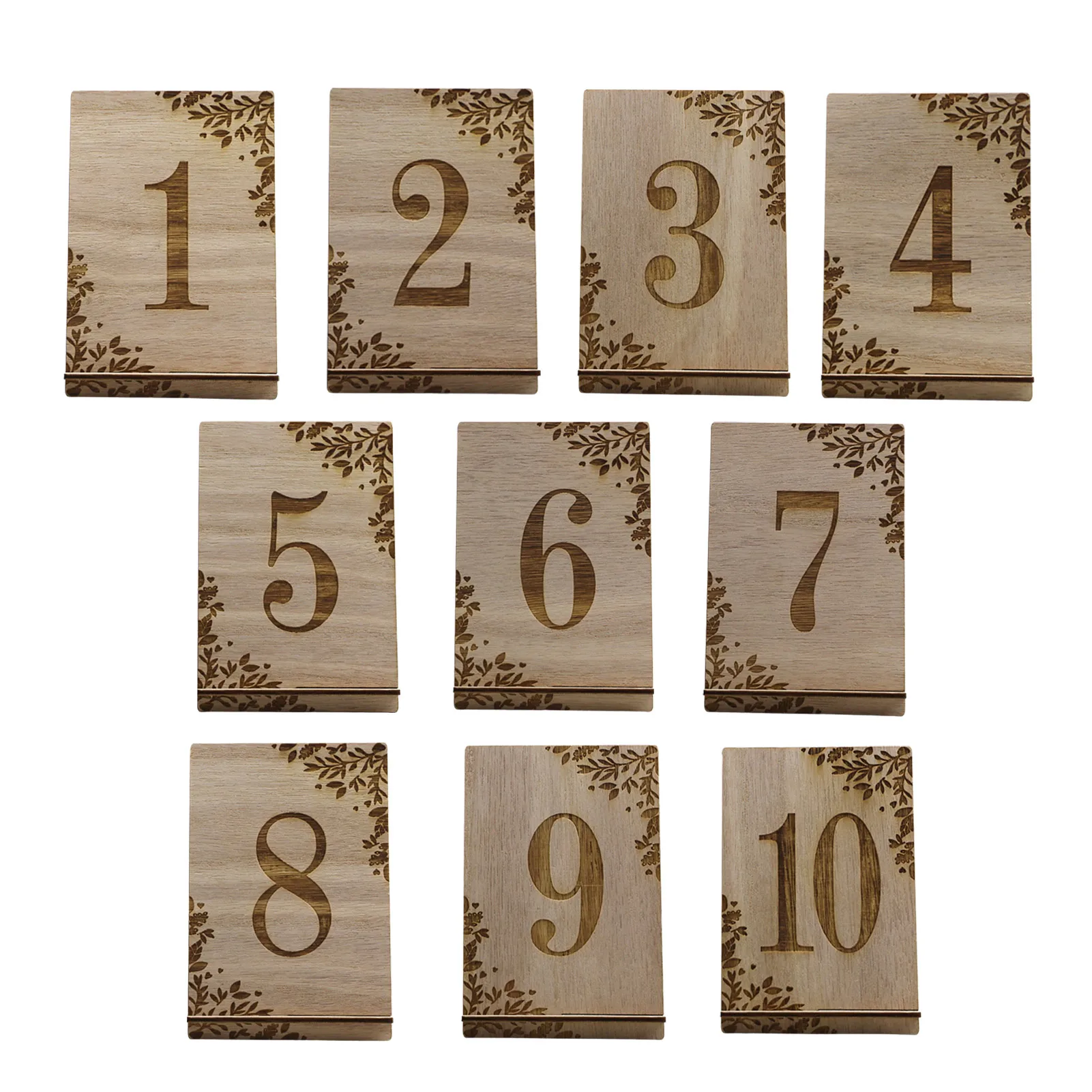 Vintage Table Numbers Template
