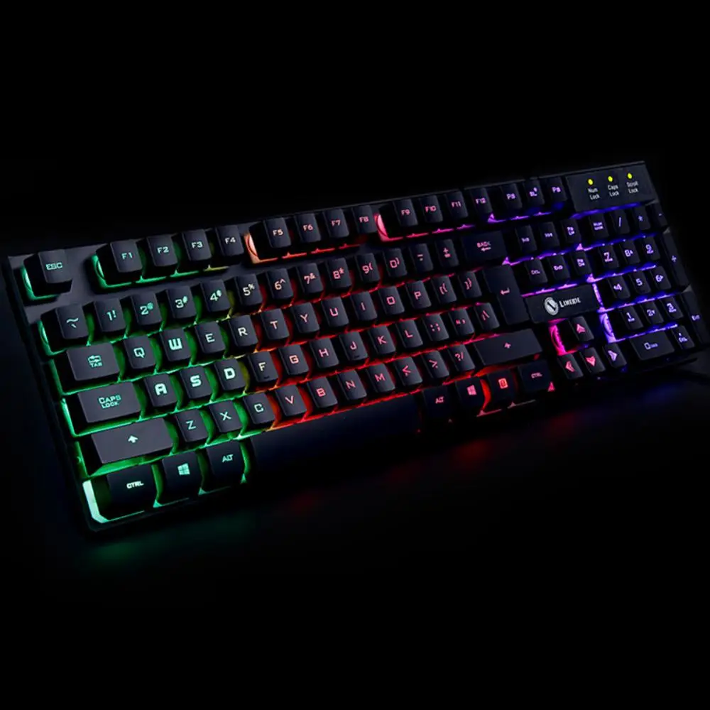 Computer-Colorful-Backlit-Keyboard-Mechanical-Medium-Board-Single ...