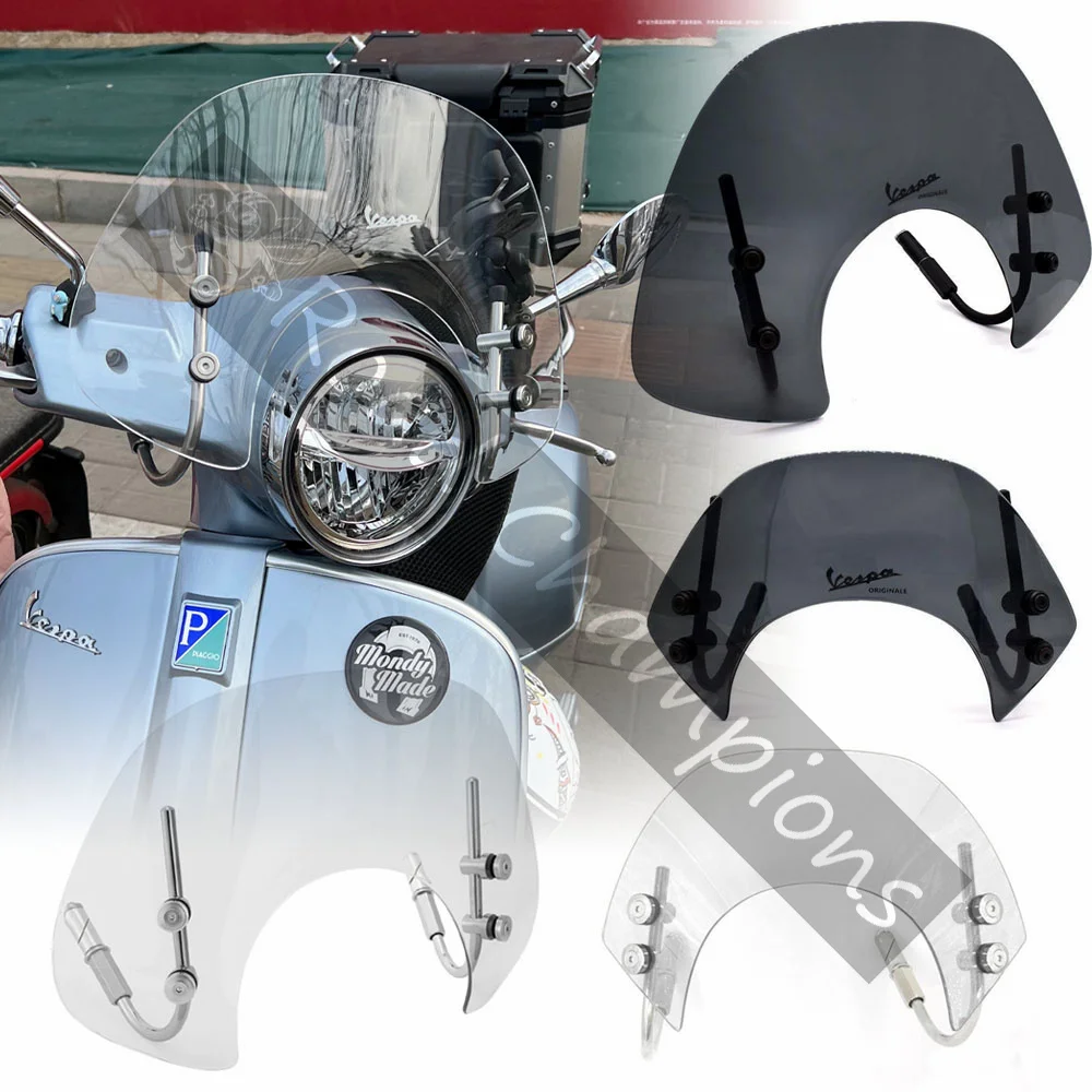For-Vespa-GTS300-All-Years-Motorcycle-Windscreen-Board-Acrylic-Wind ...