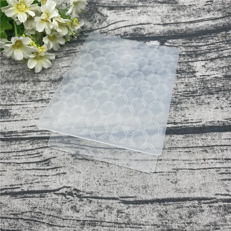 POCHETTE PLASTIQUE,--Dossier de gaufrage en plastique diamant, pour Scrapbook, bricolage, carte ...