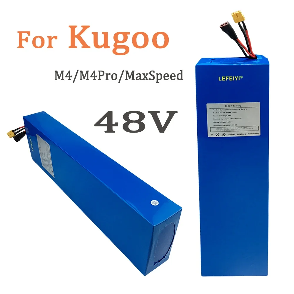 48V 12.8Ah 13S4P For Kugoo M4 Replacing Electric Scooter Battery,18650 ...