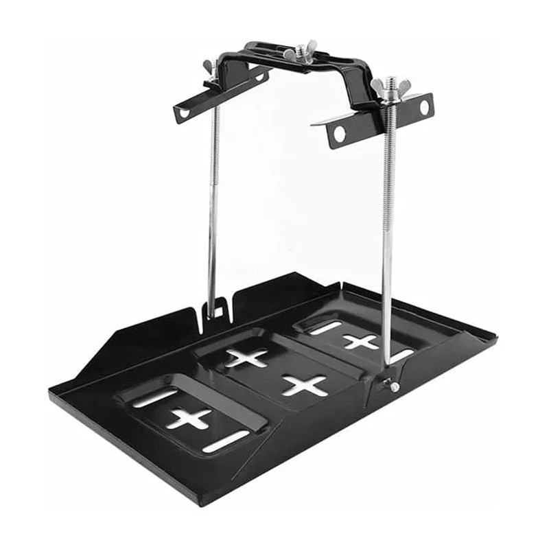 Battery-Tray-Bracket-Black-Storage-Battery-Holder-Tray-Mount-Hold-Down ...