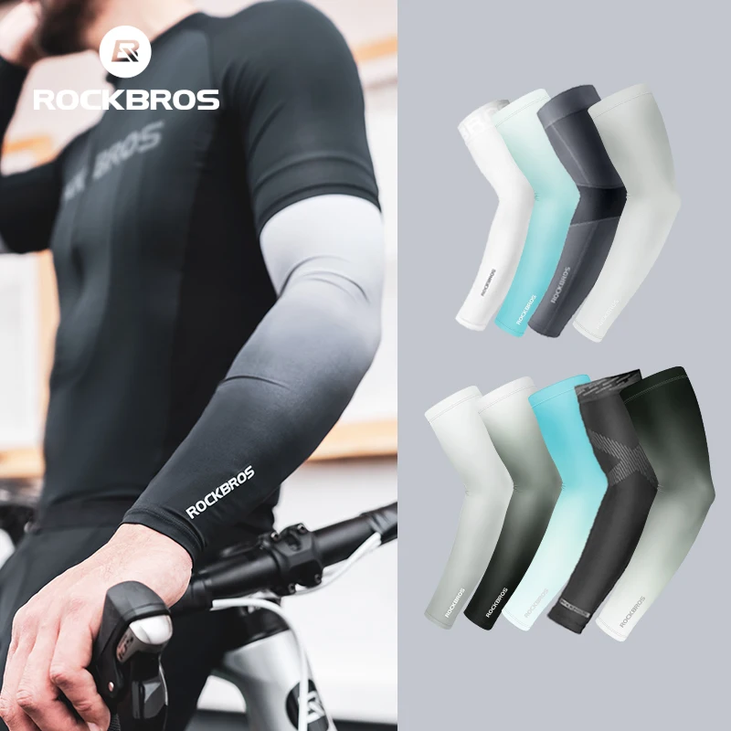 ROCKBROS-Arm-Sleeves-Ice-Silk-Sports-Cycling-Arm-Sleeves-Cover-Sun-UV ...