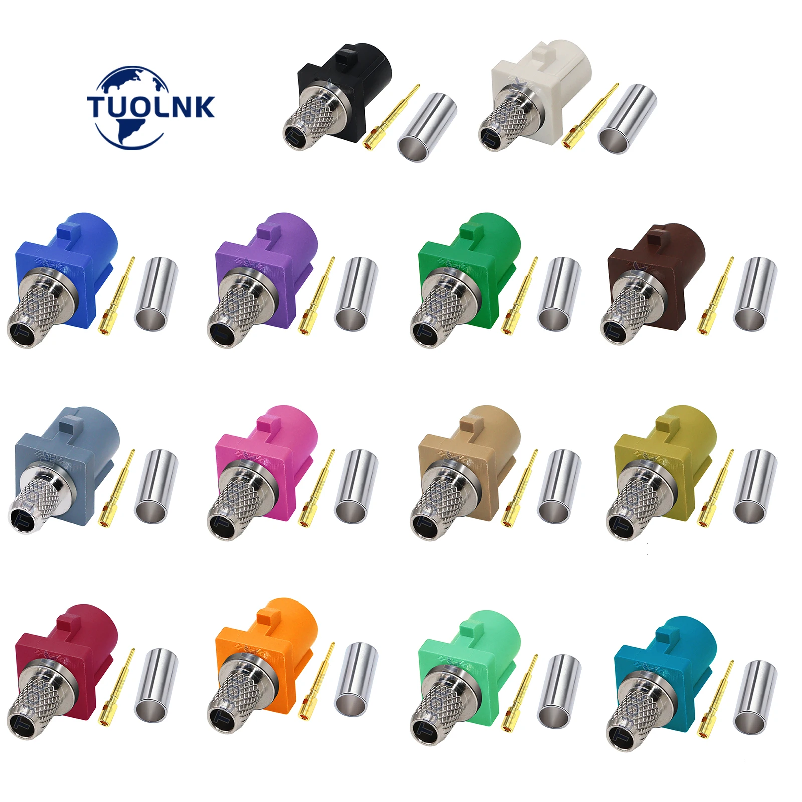 Fakra-Crimp-Connector-Male-Car-Radio-FM-GPS-Antenna-Fakra-Adapter-for ...