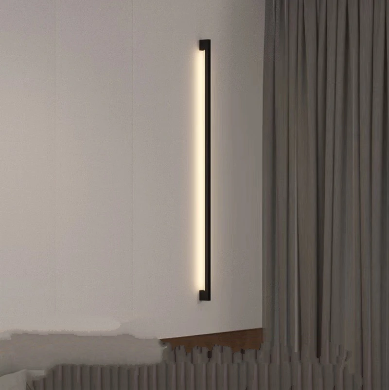Modern Minimalist One word Long Wall Lamp LED Wall Mounted Light Indoor ...