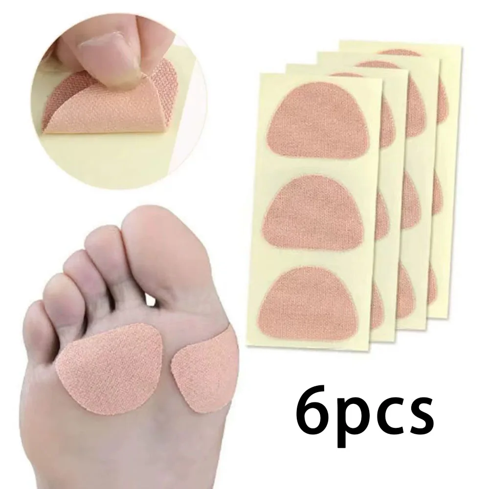 6pcs Heel Pad Adjust Adhesive Foot Dry Crack Protective Tape Protective ...